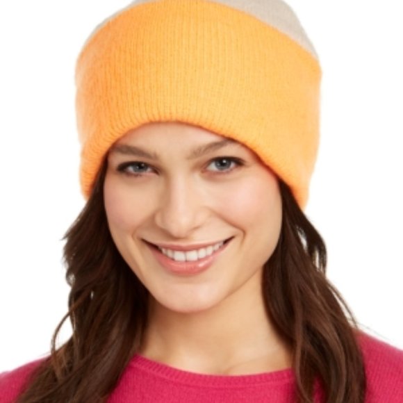 Steve Madden | Accessories | Steve Madden Camel Neon Orange Winter Cap ...